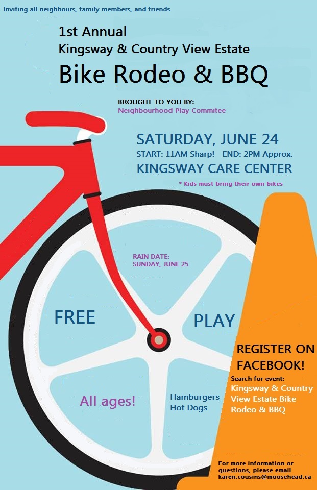 1st Annual Kingsway & Country View Estate Bike Rodeo and BBQ - Events ...
